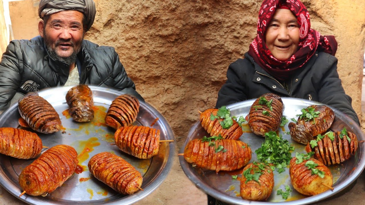 Old lovers living in the cave: Delicious potato recipe|| Village Life ...