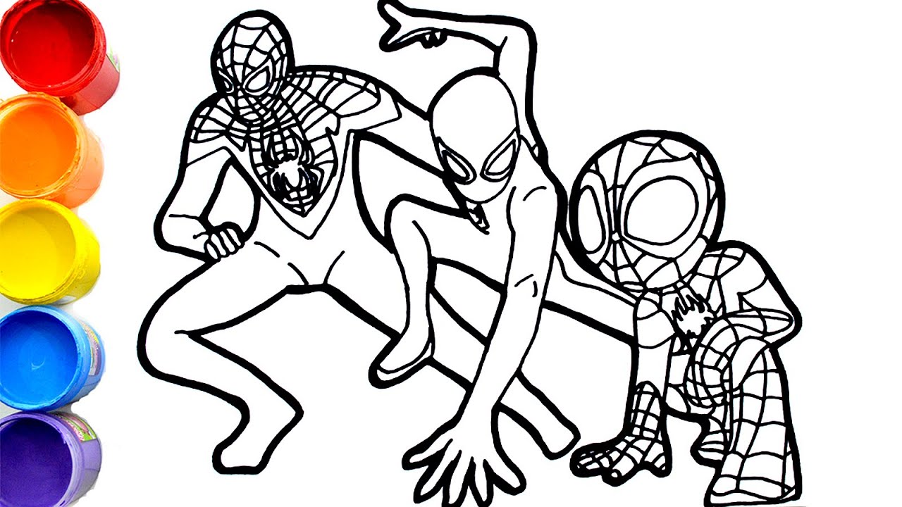 🔴🔴 HOW TO DRAW Marvel's Spidey and his Amazing Friends, spider-man ...