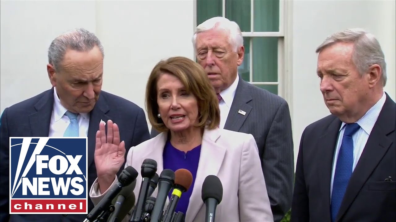 Democratic leaders speak after meeting with Trump - YouTube