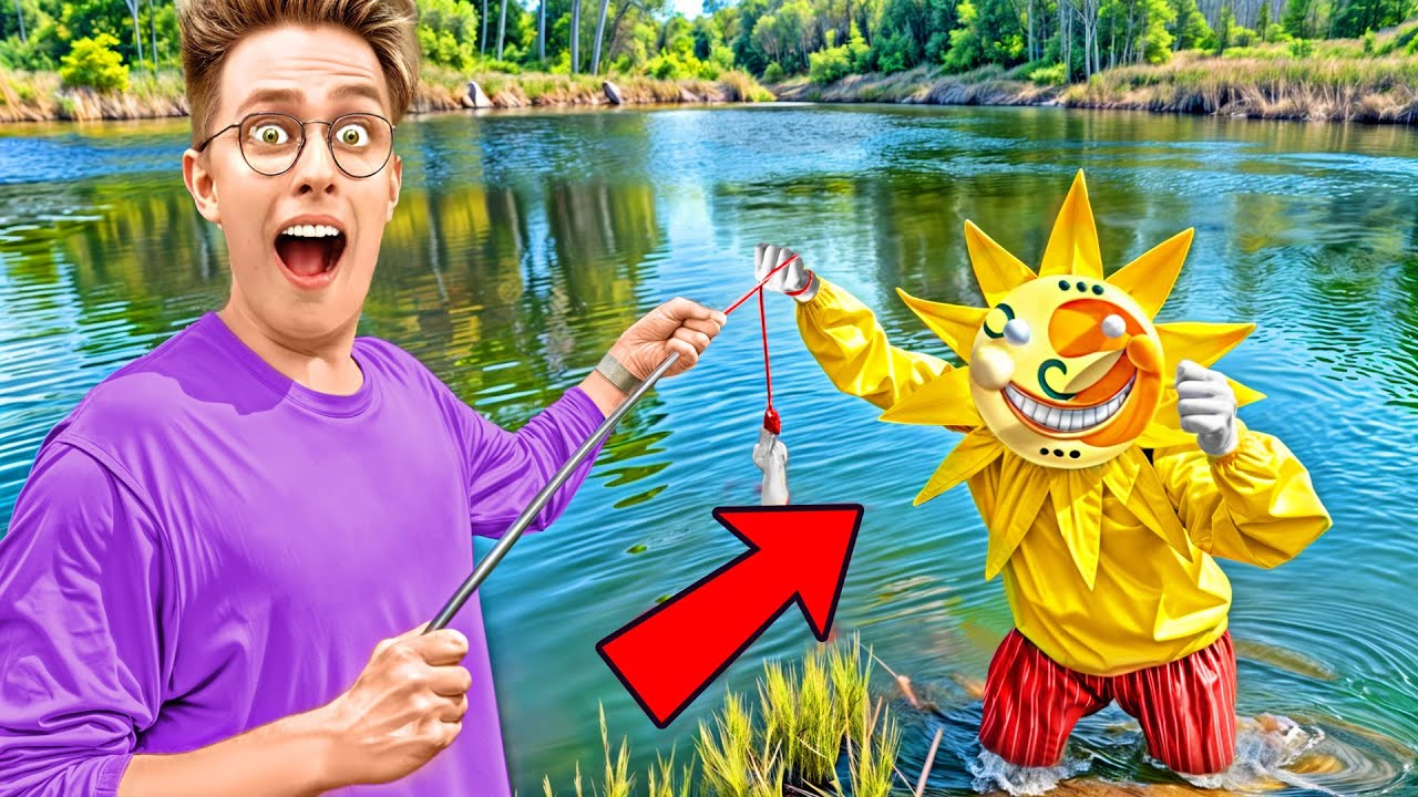 ATRAPÉ AL FNAF Security Breach ANIMATRONIC SUN en la pesca magnética ...