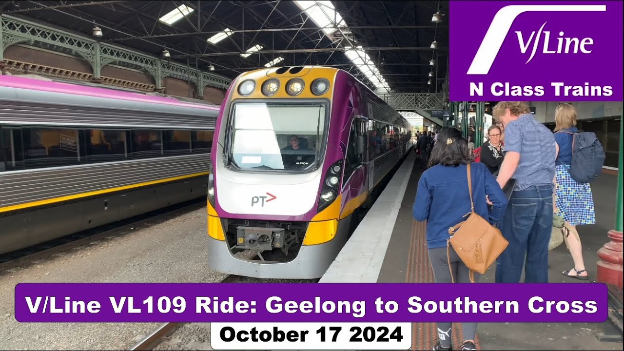 V/Line VL109 Ride: Geelong to Southern Cross (Full Trip) - YouTube