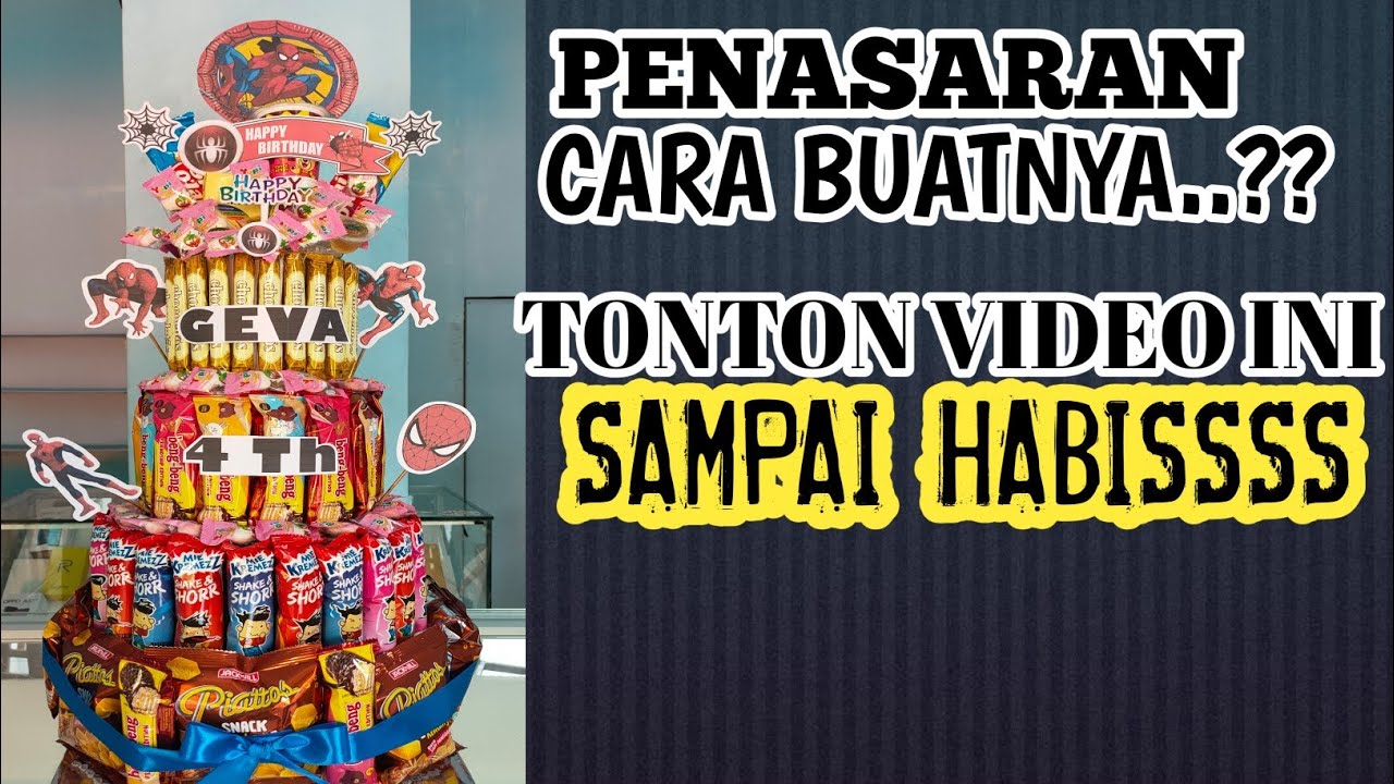 TUTORIAL SNACK TART ULTAH📍TOWER SNACK 2021 - YouTube