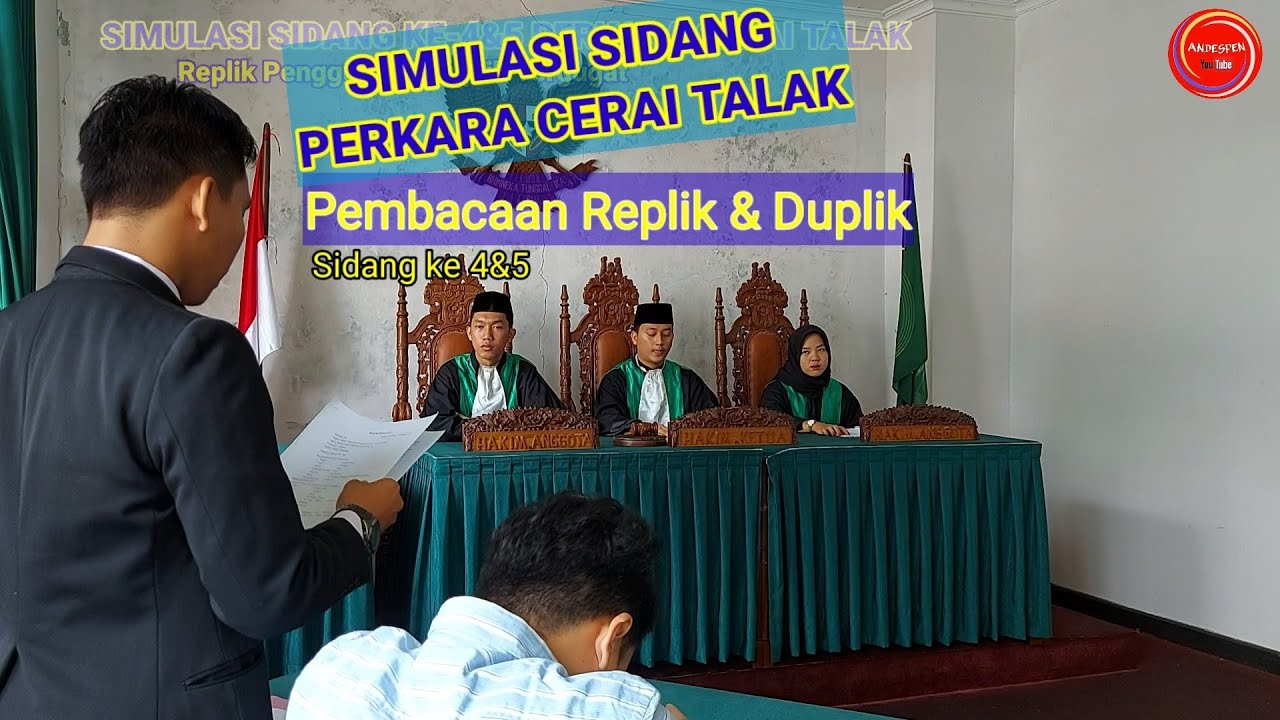 Tanggapan Penggugat dan Jawaban Tergugat (Replik dan Duplik) Perkara ...
