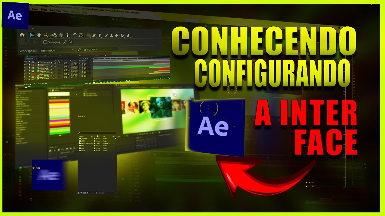 INTERFACE DO AFTER EFFECTS : Conhecendo e Configurando // AE EM 16 ...