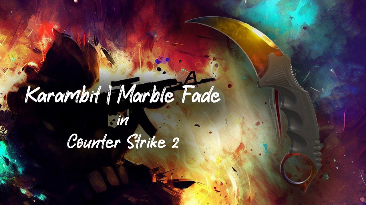 Karambit | Marble Fade - Wear preview in CS2 - YouTube