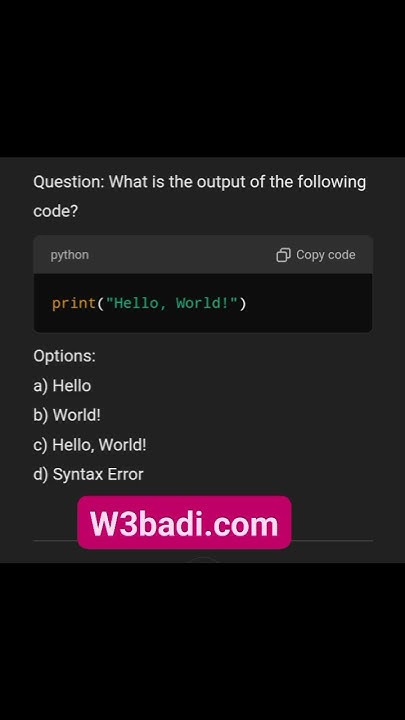 Python Quiz Whats The Output ๐ป Codequizpythonbasics Techchallenge Programminglife 5538