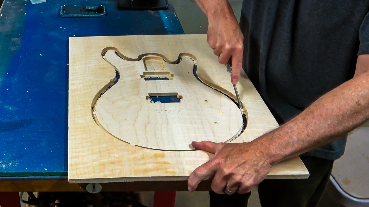 Making the Top and Back Plates For The Solid And Hollow Body Guitars ...
