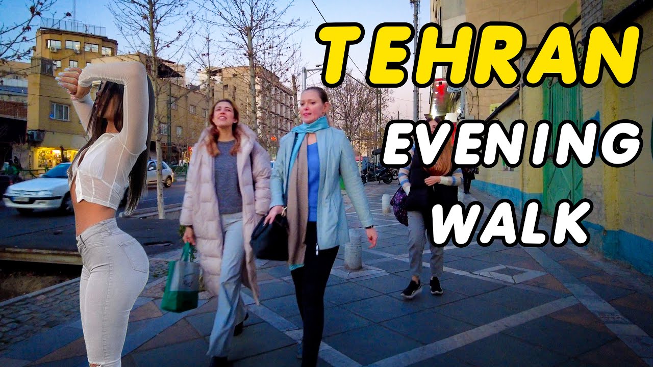 IRAN TEHRAN EVENING WALK 2 Different Streets City Center TODAY #walking ...