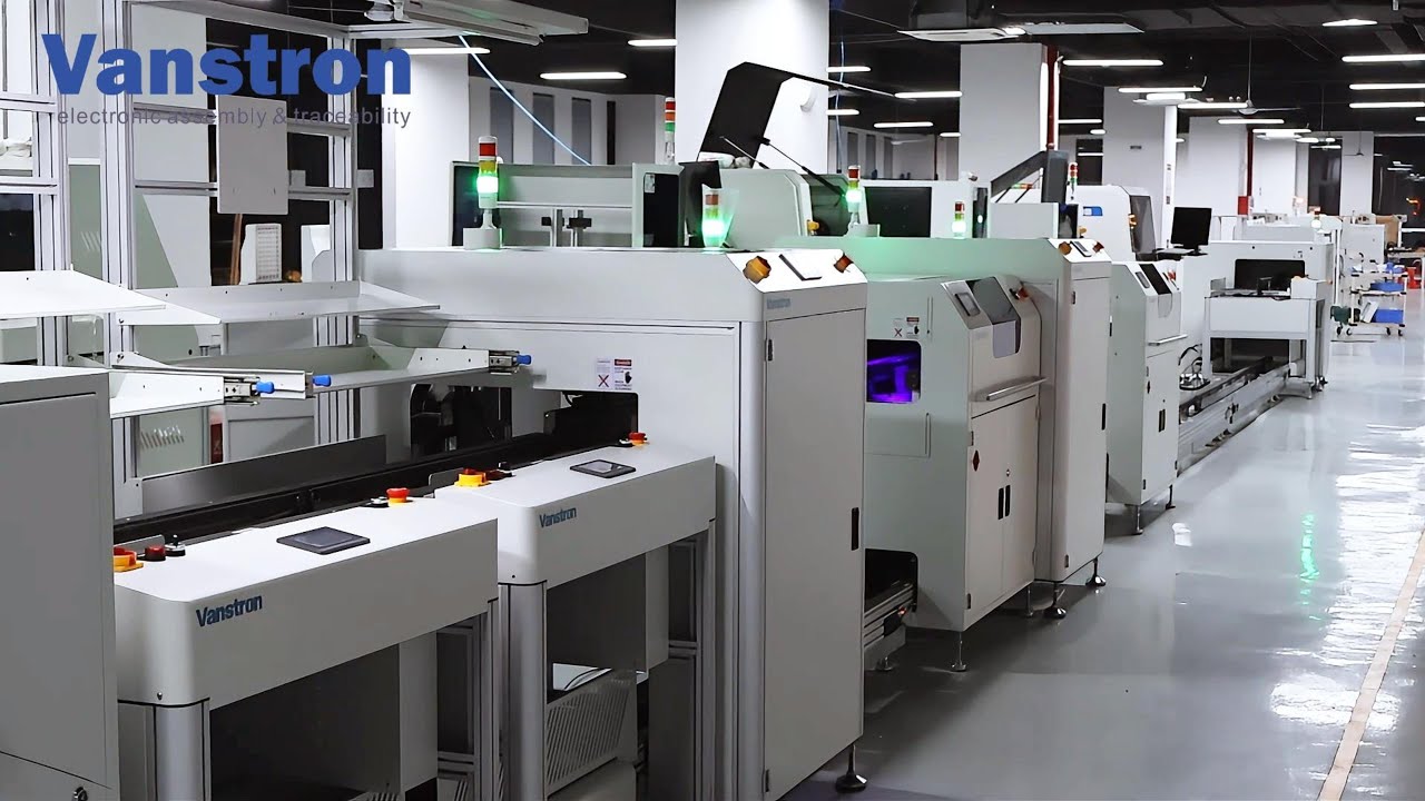 Vanstron conformal coating line for the PCB handling machines with the IPC Hermes protocol ...