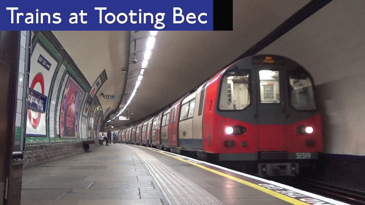 London Underground Northern Line Trains At Tooting Bec - YouTube