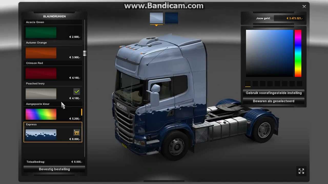Waeco airco and top/backlight's Scania 2009 ETS 2 - YouTube