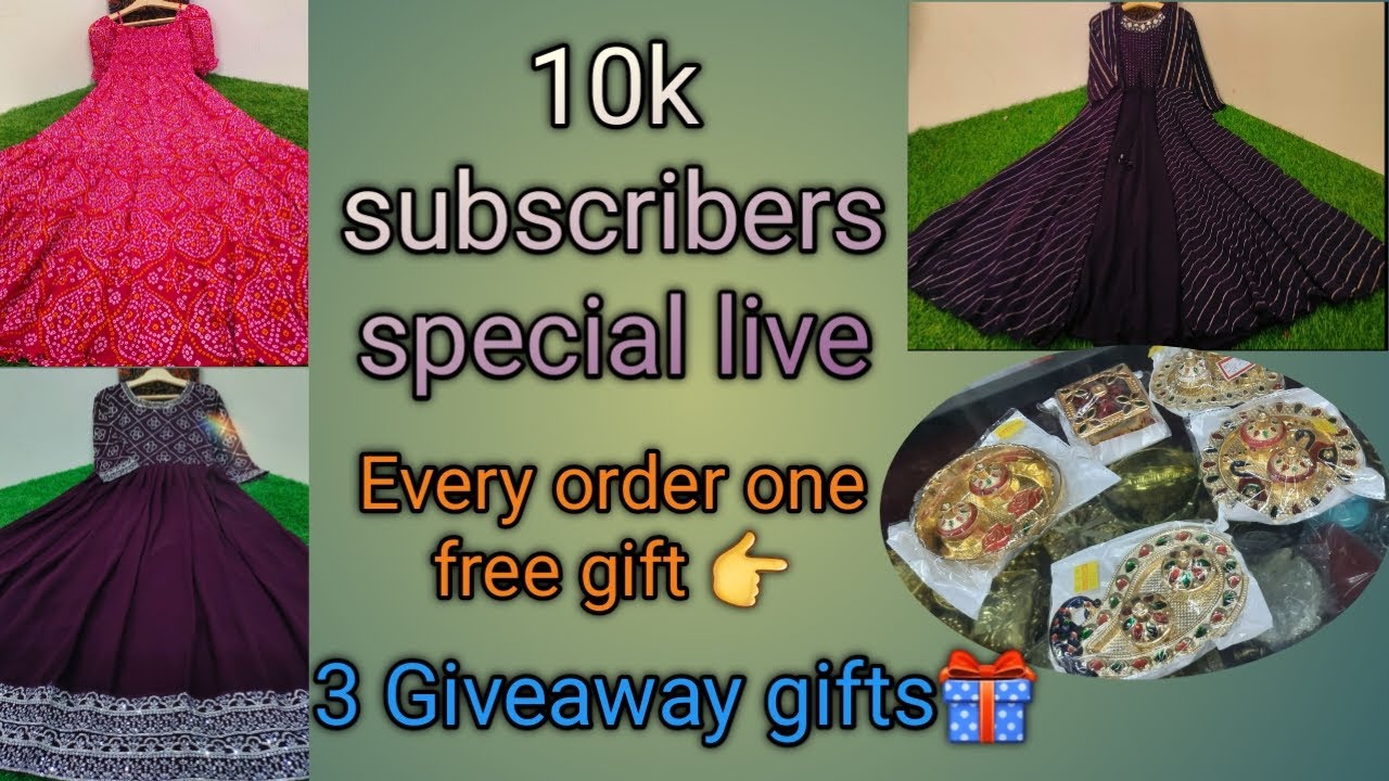 10k subscribers special live/Every purchase 1 free Gift/Arifa ...