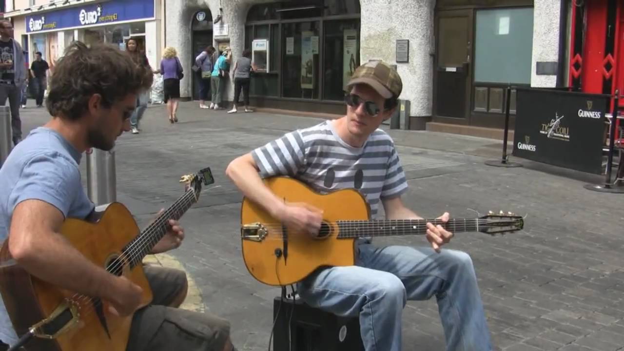 Buskers - Musicians - Galway West coast of Ireland - HD - YouTube