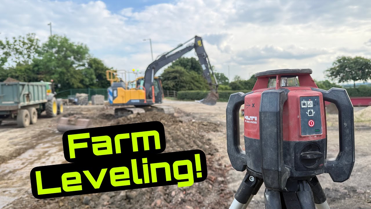 Volvo Digger Working to the Level, on New Pad! - YouTube