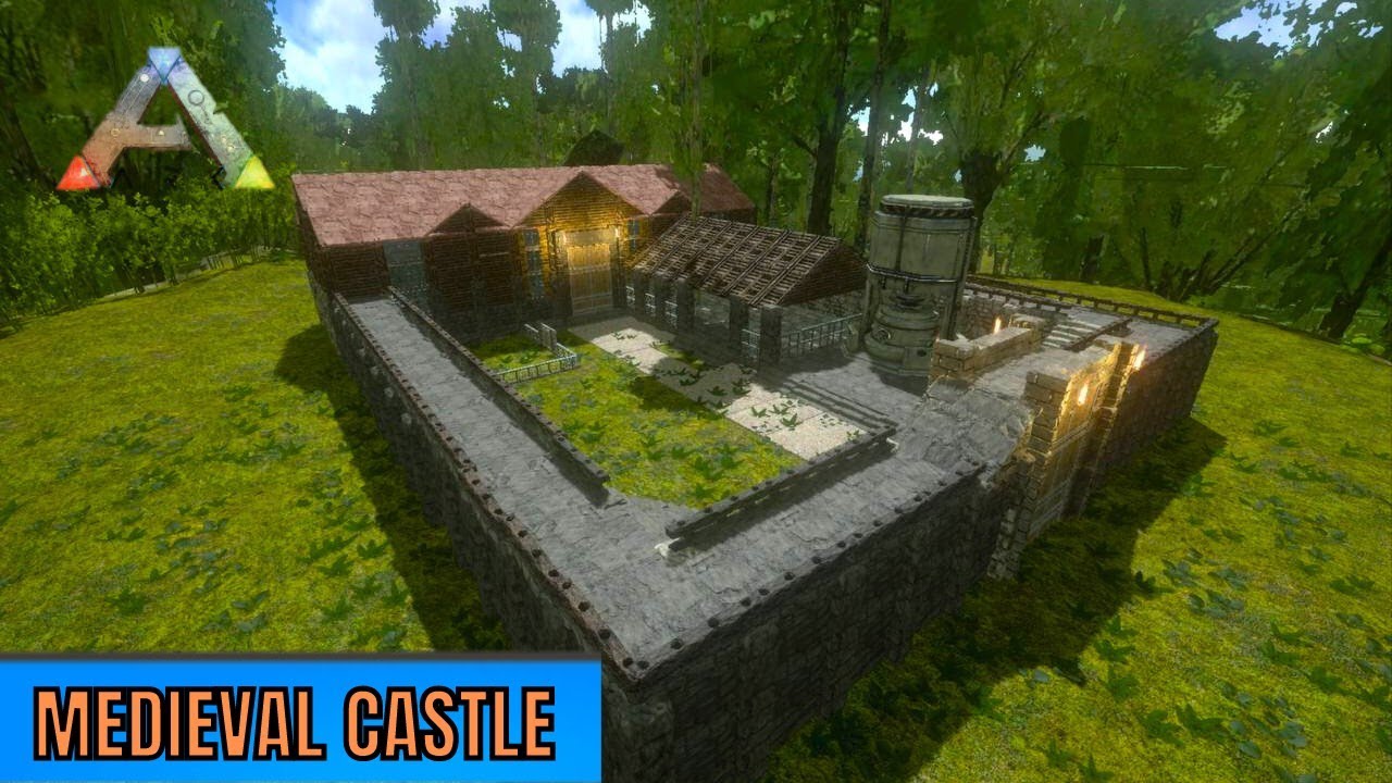 How to build a medieval castle| Ark mobile (timelapse) - YouTube