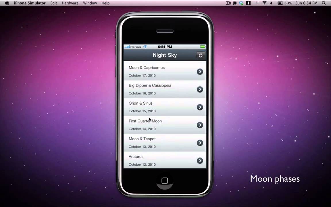 Night Sky! Now On The iOS App Store! - YouTube