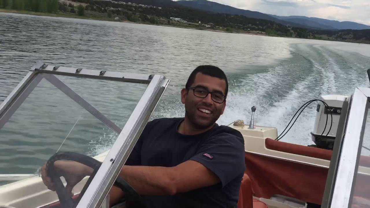 1973 Glastron V156 with Johnson 65. - YouTube