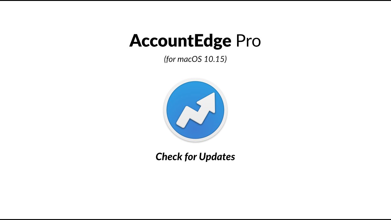 Updating AccountEdge Pro for Mac - YouTube