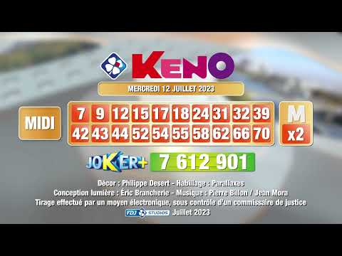 Tirage du midi Keno® du 12 juillet 2023 - Résultat officiel - FDJ