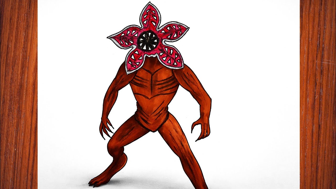 "How To Draw Demogorgon Step By Step/Demogorgon Drawing Easy/Stranger ...