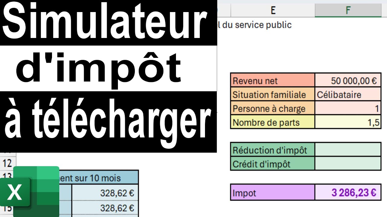 Simulateur d'impôt avec Excel à télécharger 💰 - YouTube