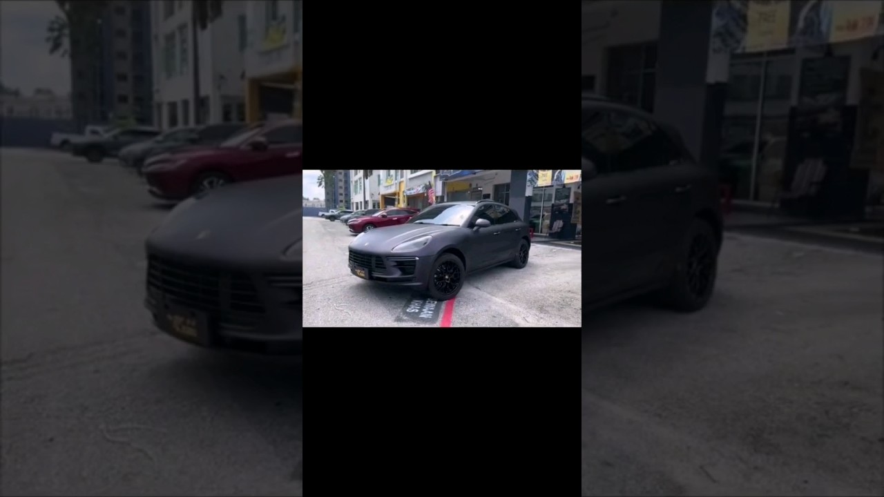 Porsche Macan FULL WRAP MATTE BLACK PURPLE ONLY RM24xx😍🎉 ...