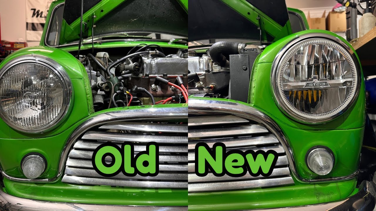 How to upgrade headlights to your Classic Mini whilst keeping it ...