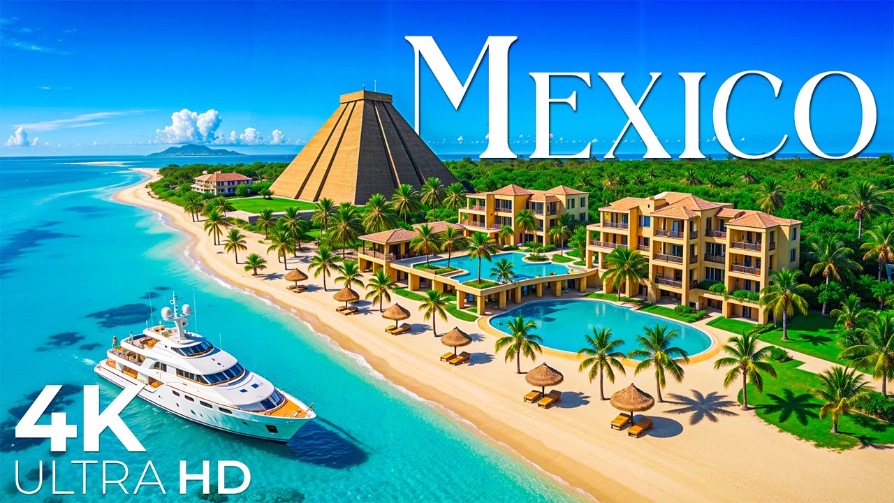 MEXICO (4K UHD) Amazing Beautiful Nature Scenery With Relaxing Music ...