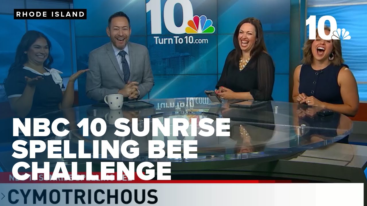 NBC 10 Sunrise team takes spelling bee challenge - YouTube