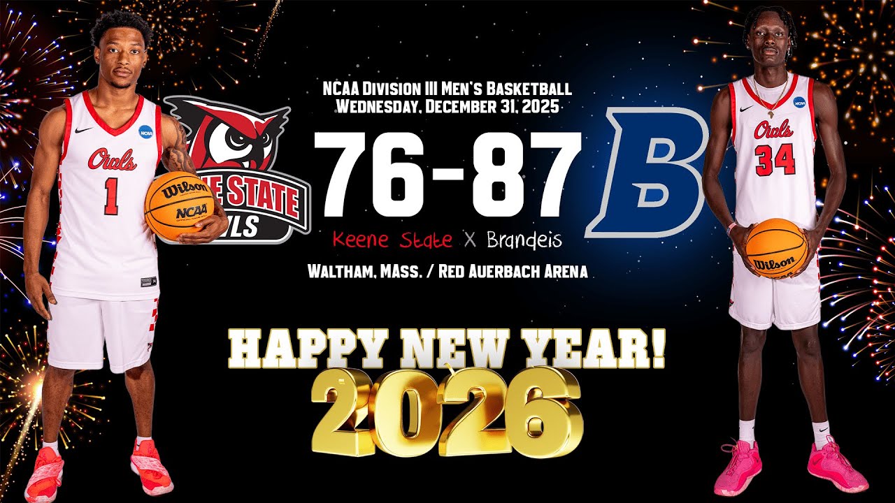 Keene State Men's Basketball Highlights at Brandeis 12/31/2025 - YouTube