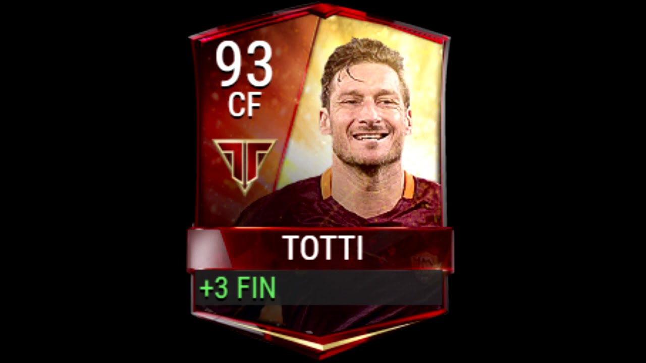 todas las cartas de Francesco Totti en el FIFA Mobile (resubido) - YouTube