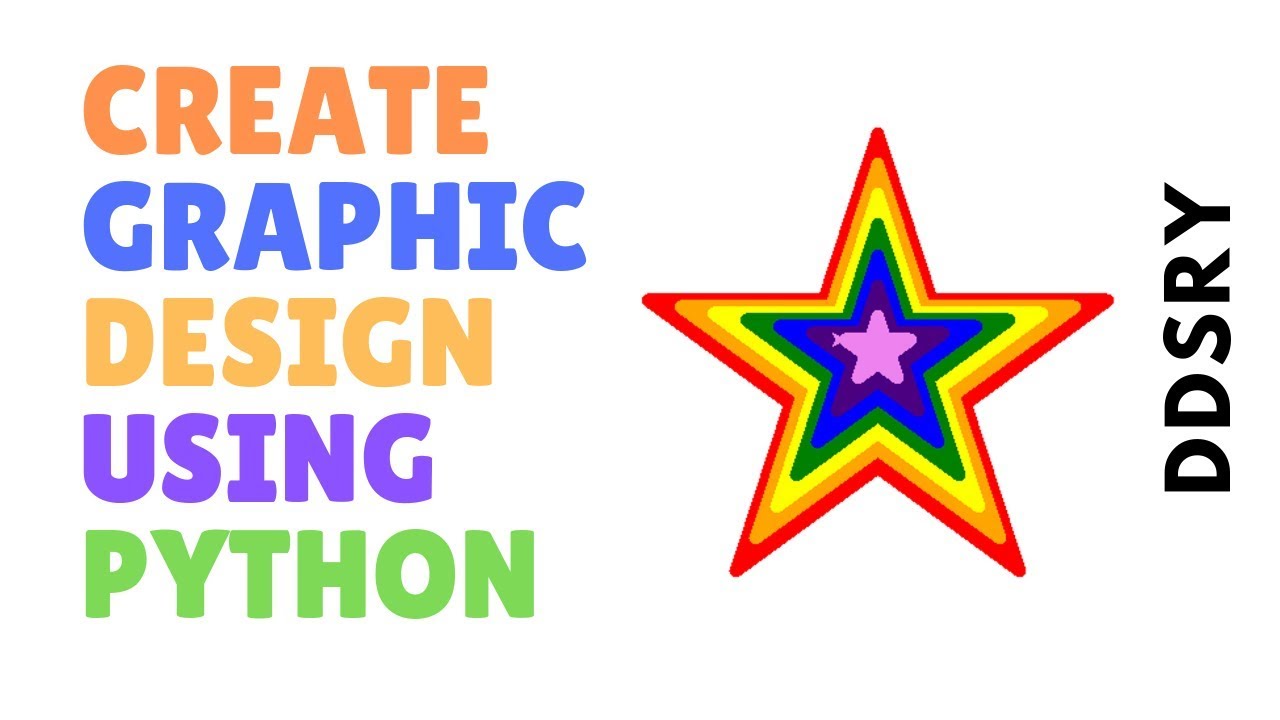 DDSRY- | Create VIBGYOR-Star Graphic Animated Design Using Python by ...