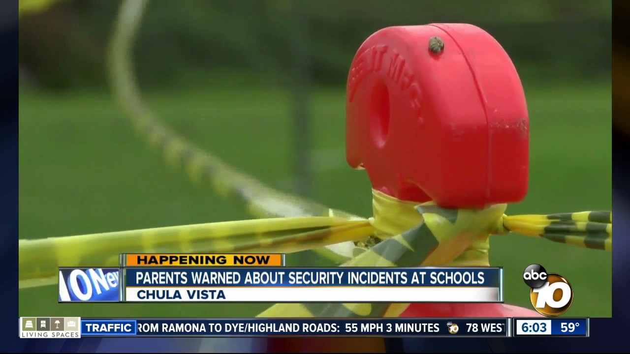 Chula Vista Elementary School District sends letter to parents warning of security issues - YouTube