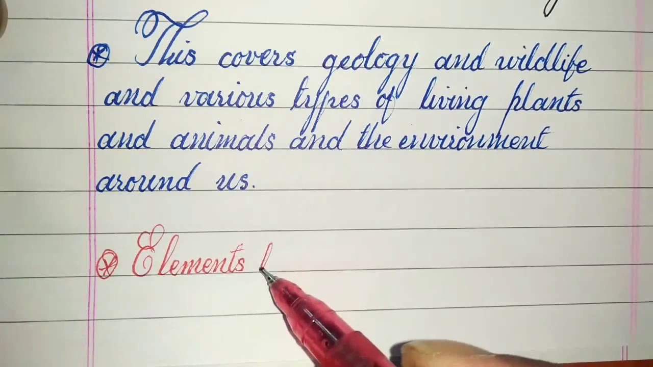 Paragraph on Nature in different colours - YouTube