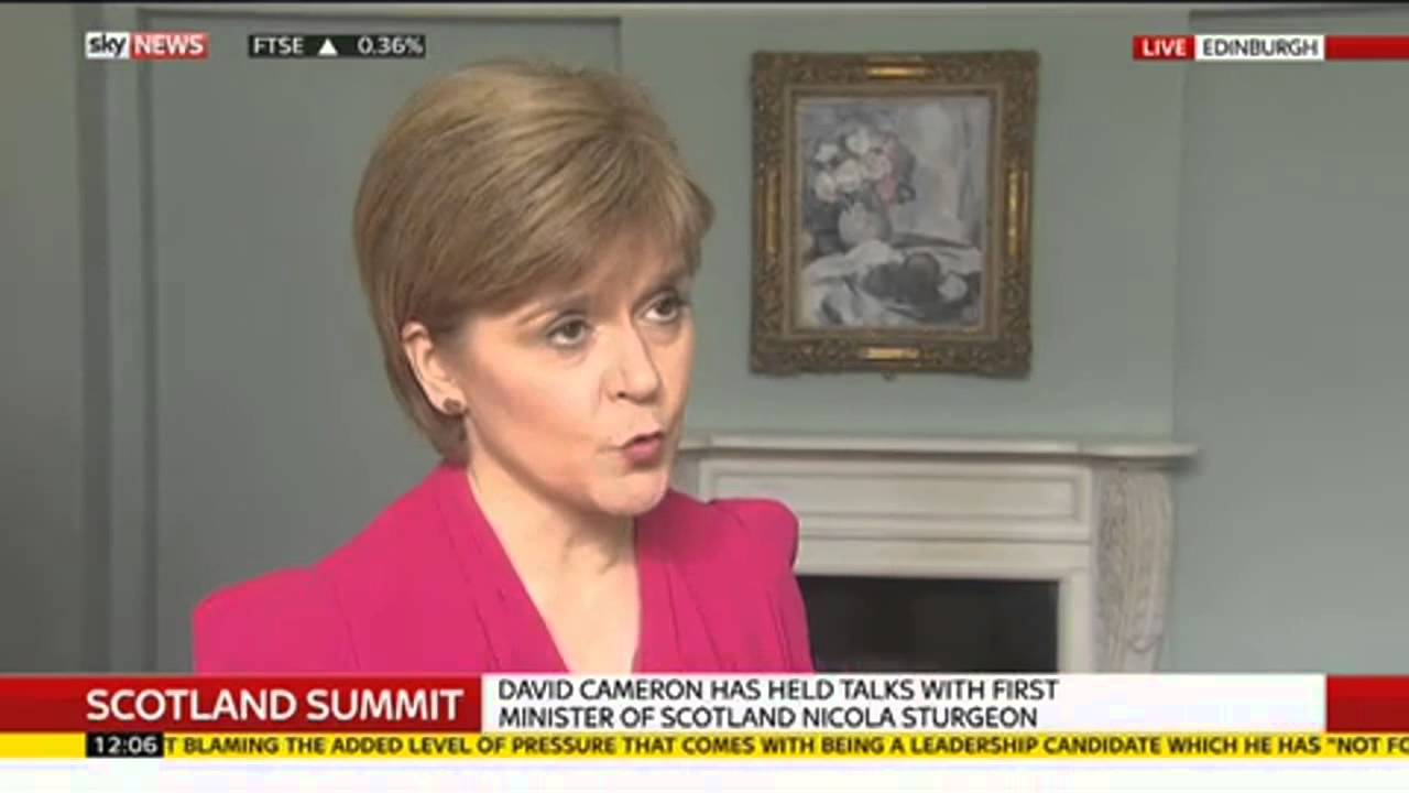 Sturgeon And Cameron Still 'Worlds Apart' - YouTube