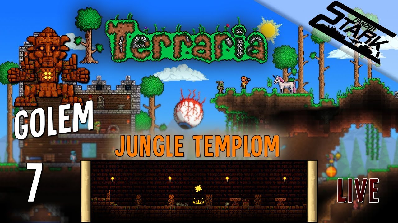 Terraria - 7.Rész (Jungle Templom & Golem Boss) - Stark LIVE - YouTube