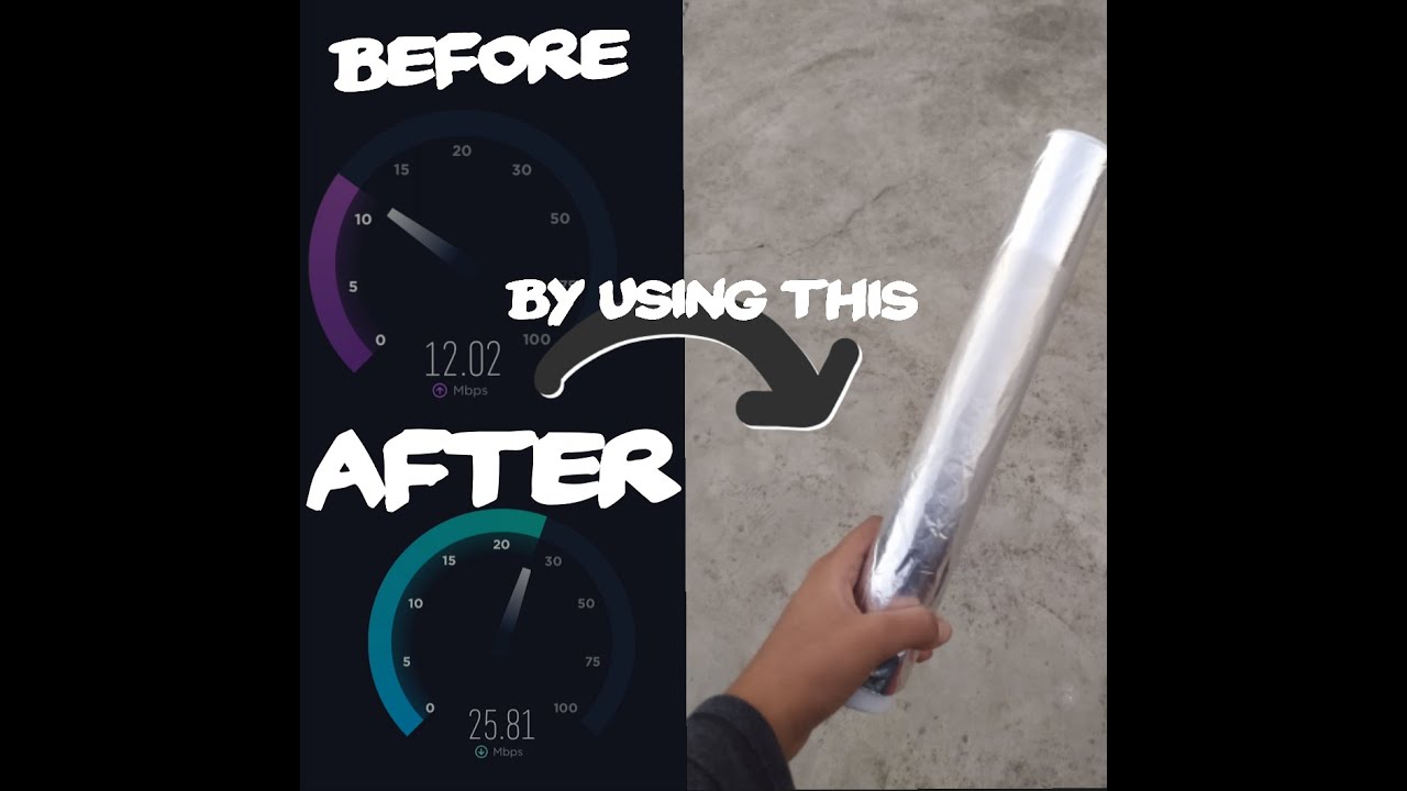 HOW TO INCREASE YOUR WI-FI'S SPEED WITH ONLY FOIL PAPER - YouTube