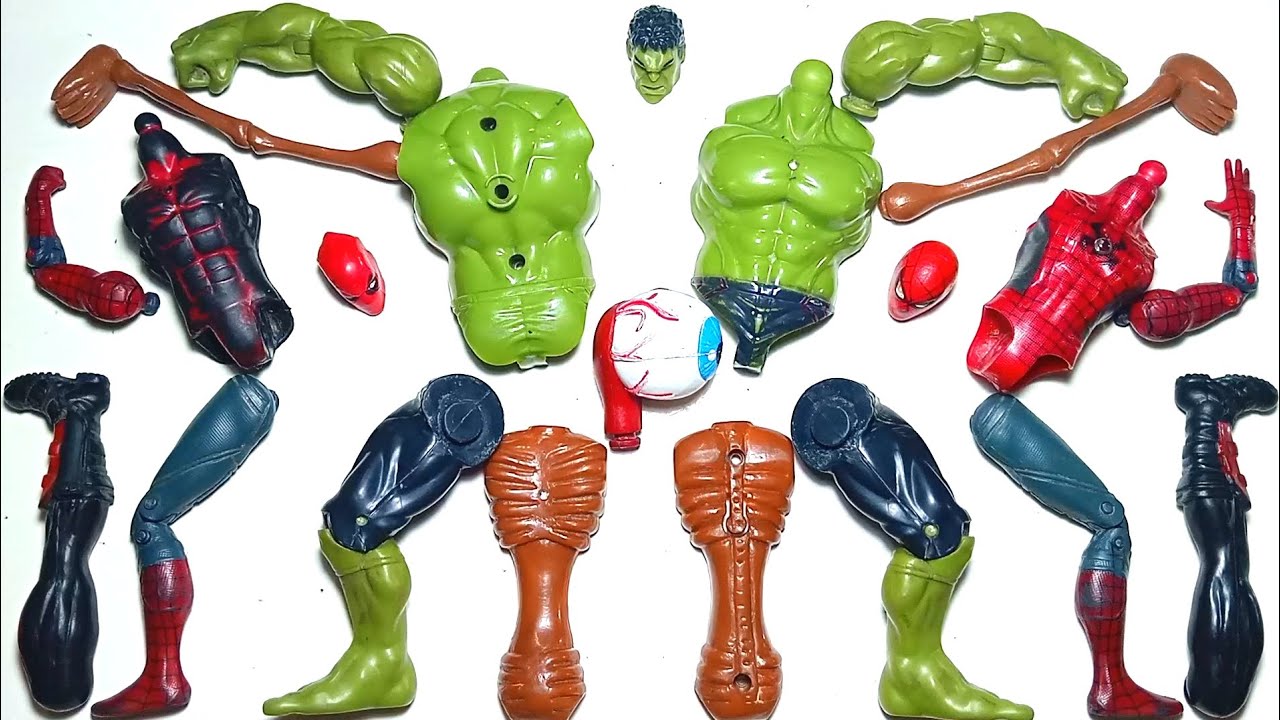 AVENGERS TOYS ASSEMBLE SUPERHERO HULK SMASH SPIDERMAN DEAD POOL SIREN ...