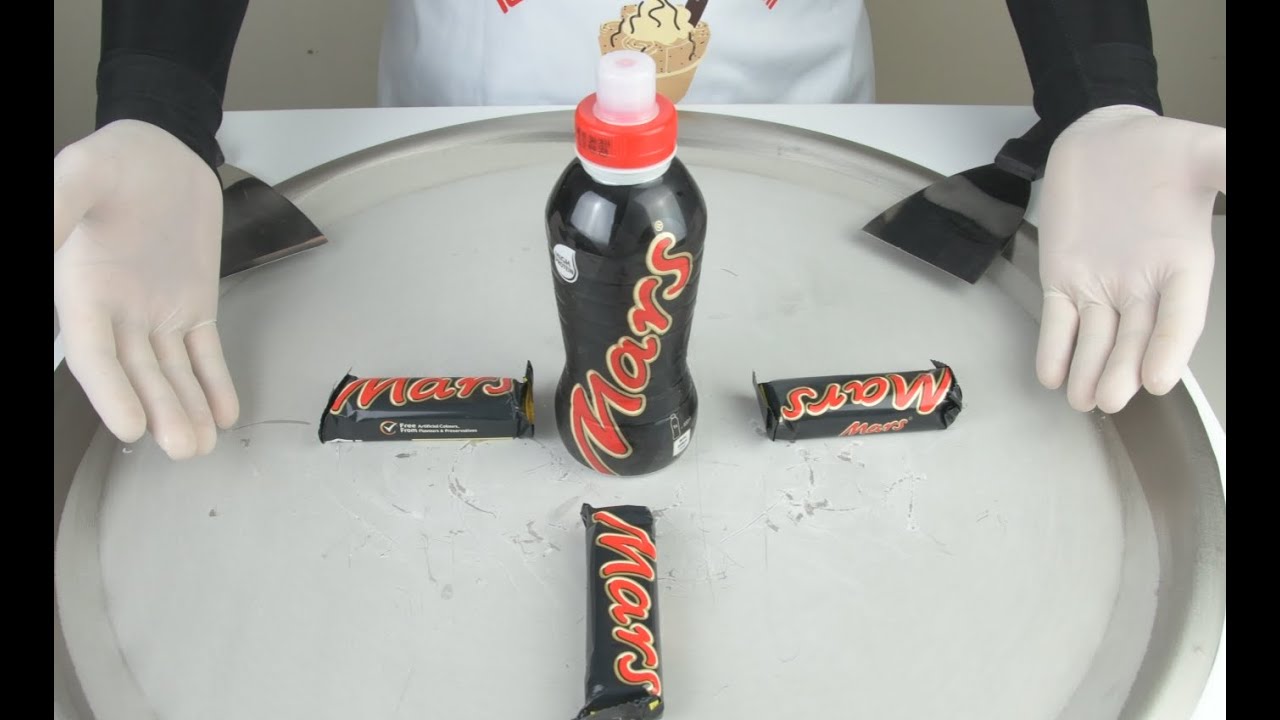 Mars chocolate and drink - (Ice Cream Roll Express) how to make mars ...