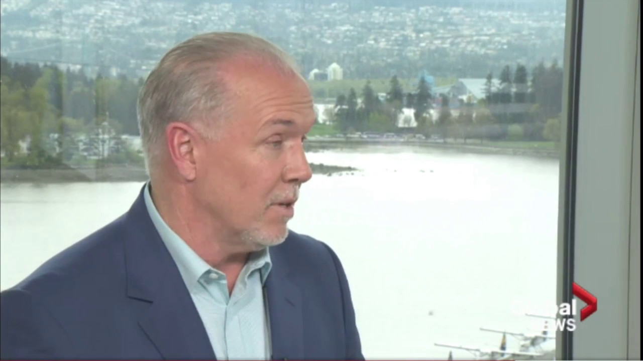 BC NDP Leader John Horgan interviewed by Global's Keith Baldrey - YouTube