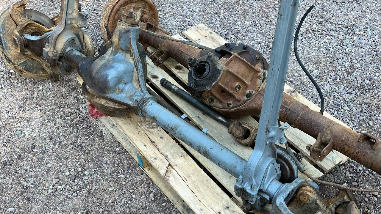 Grandpas Truck Ep.1 Cleaning and Painting Axles - YouTube