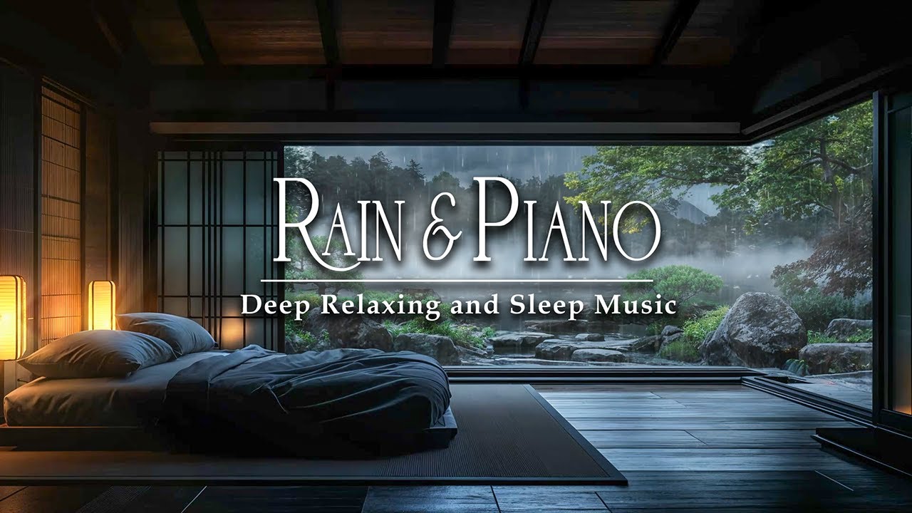 8 Hours of Relaxing Rain & Sleep Music 🌧️ Find Peace in a Warm Room for ...