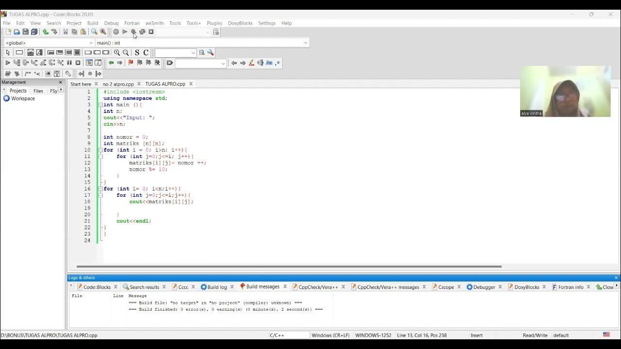 ALGORITMA DAN PEMOGRAMAN NO 2 || BAB ARRAY - YouTube