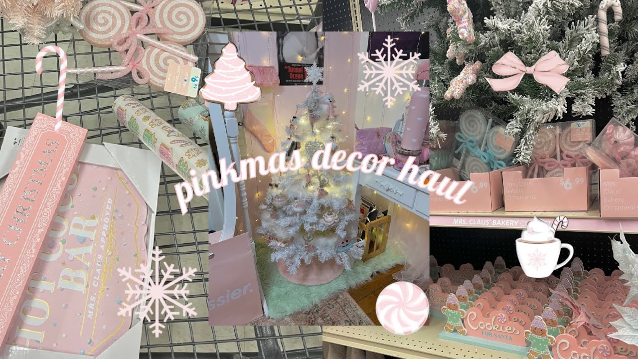 Pinkmas Decor Haul ⋆ ️ ｡ ⋆ ˚ ୨୧ ⛸️ ˚ ⋆ ｡ 🩰 ⋆ decor, makeup, fragrance ...