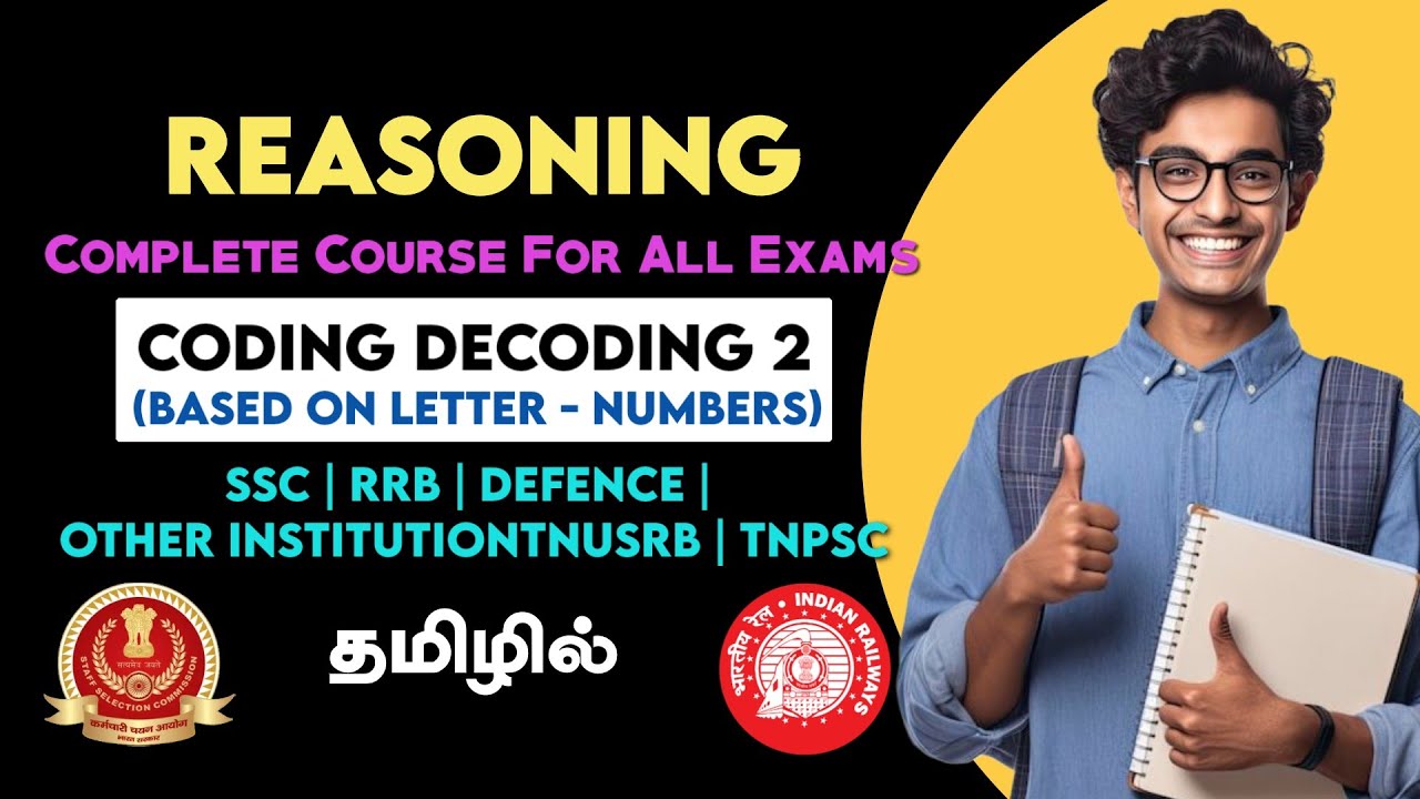 Coding Decoding Class 2 Tamil | Based On Letters To Numbers| Reasoning ...