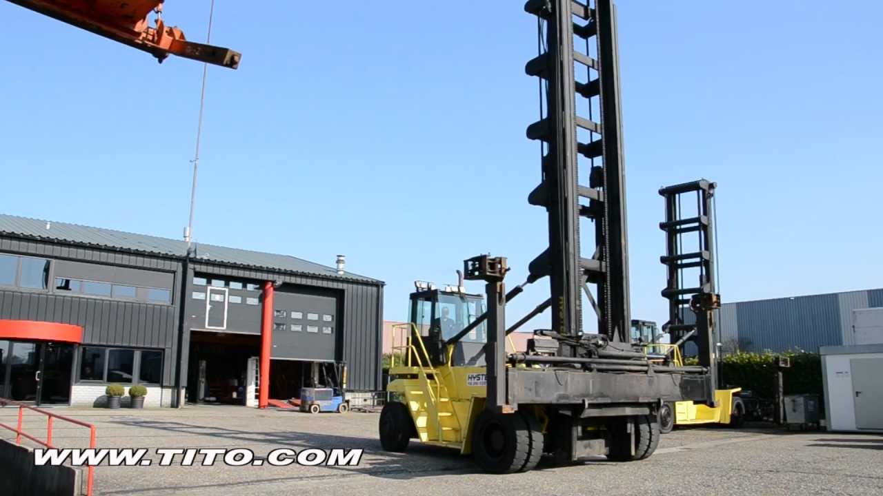 tito.com // Hyster Empty Container Handler H16.00XM-12EC - Driving ...