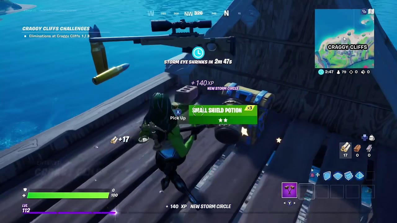 Eliminations at Craggy Cliffs, Fortnite Week 7 Challenge. #fortnite # ...