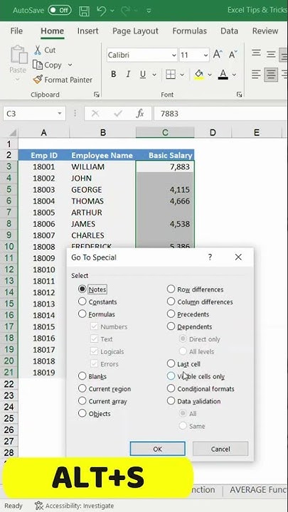 How to Select Blank Cells in Microsoft Excel? - YouTube