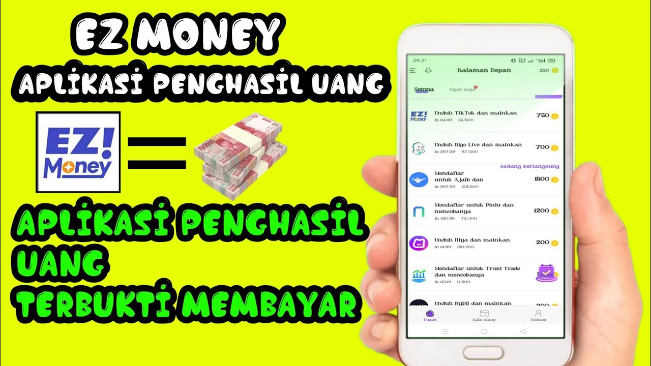aplikasi ez money aplikasi penghasil uang | review aplikasi penghasil ...