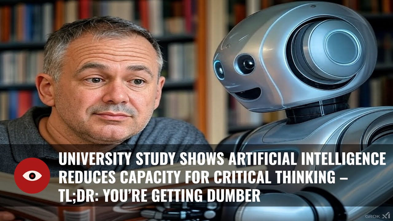 University Study Shows AI Reduces Capacity for Critical Thinking - TL ...